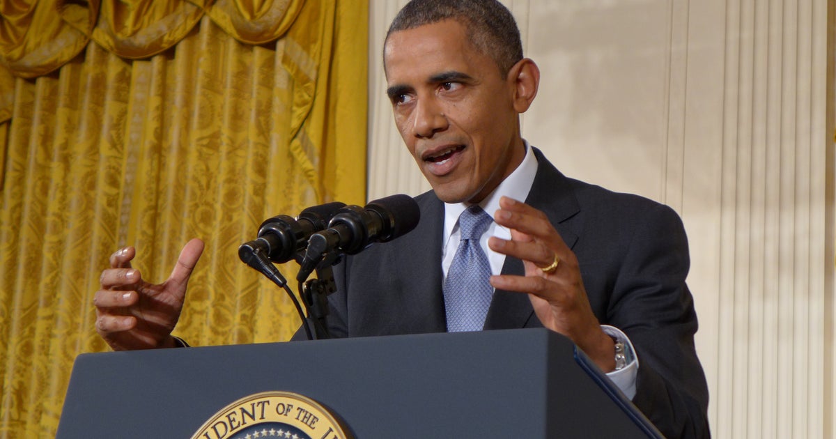 Obama: "Cold War" rhetoric in Putin's Russia has slowed relations - CBS ...