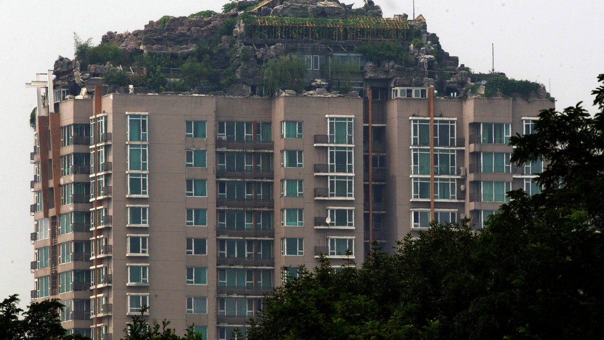 Fake mountain villa in China: How did illegal construction go up on ...