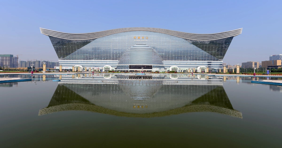 China opens the biggest stand-alone building in the world - CBS News