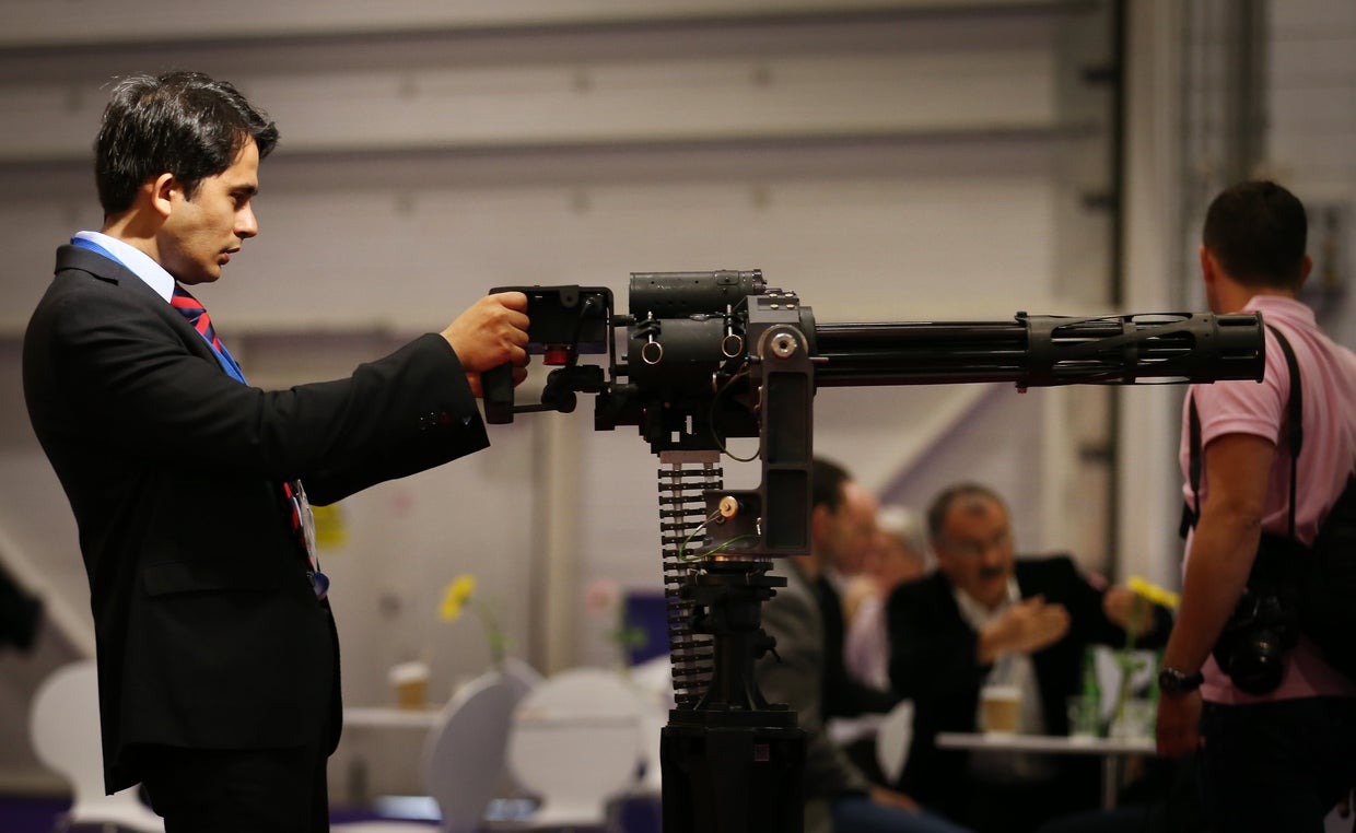 Modern military tech at the London arms expo