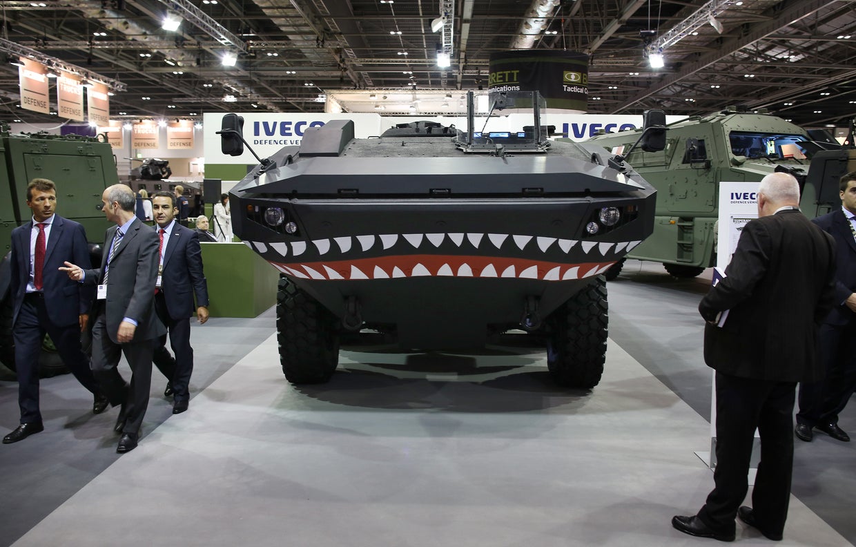 Modern military tech at the London arms expo