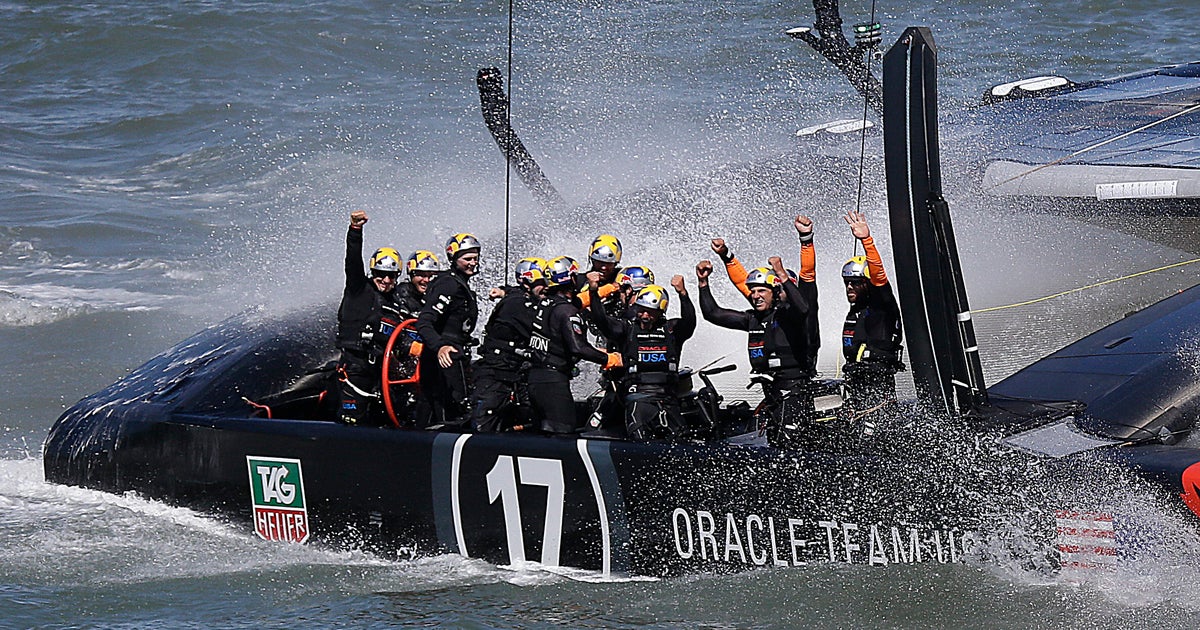 Oracle Team USA caps stunning comeback to win America's Cup - CBS News