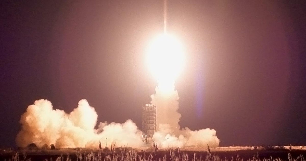 NASA satellite launch lights up sky over Mid-Atlantic - CBS News