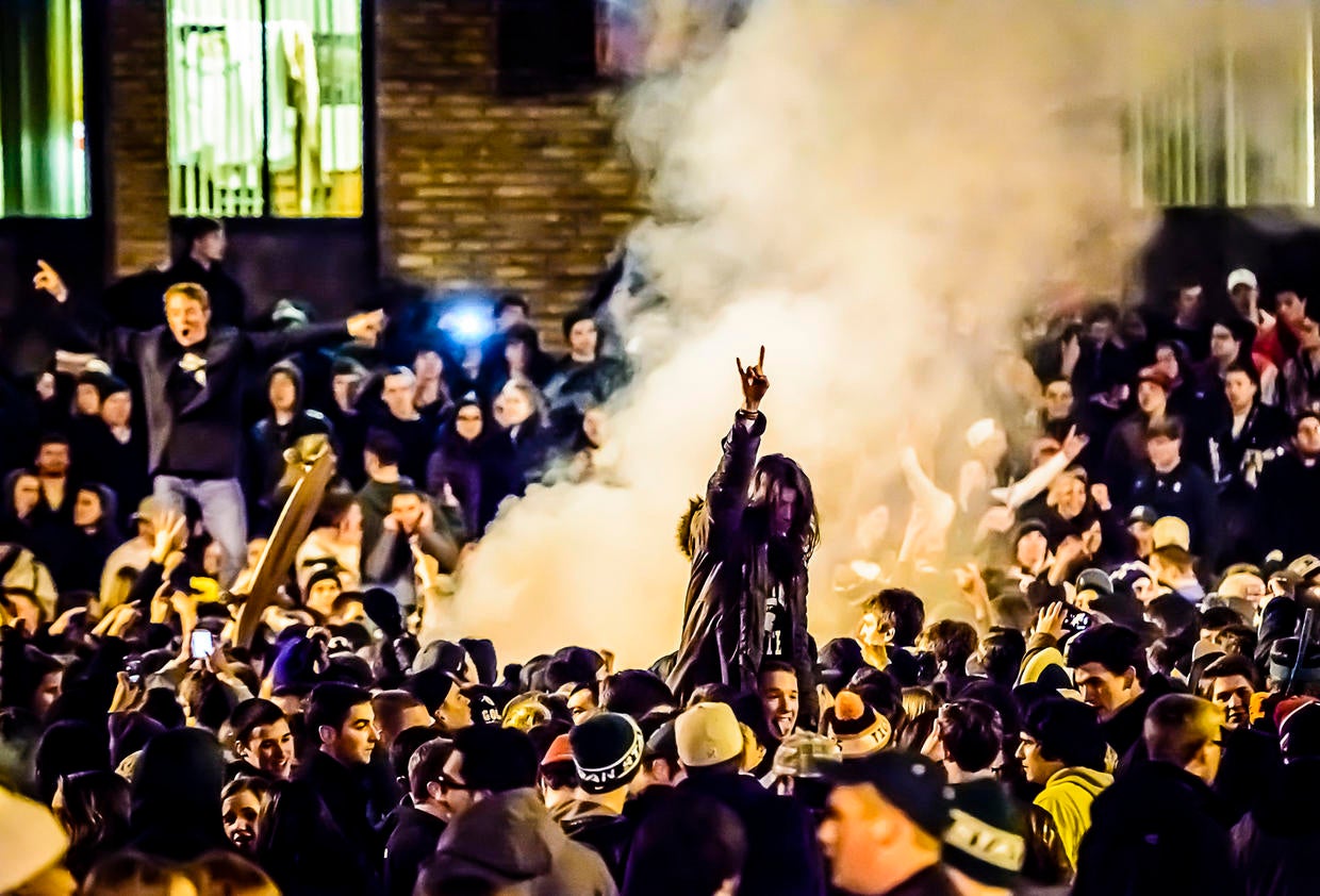 MSU fans get rowdy following Big 10 title win