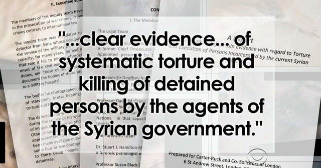 Photos appear to show torture, mass killings by Syrian government - CBS ...