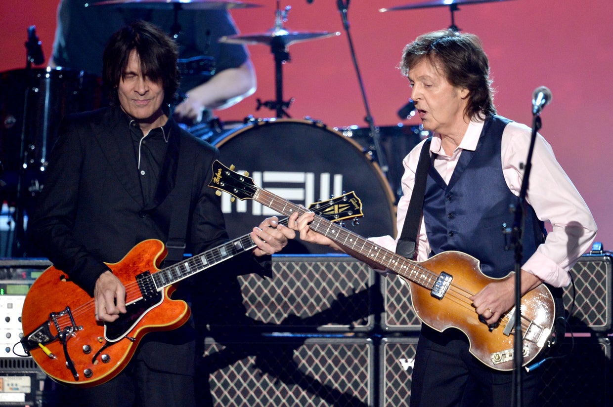 Stars salute The Beatles at Grammys tribute