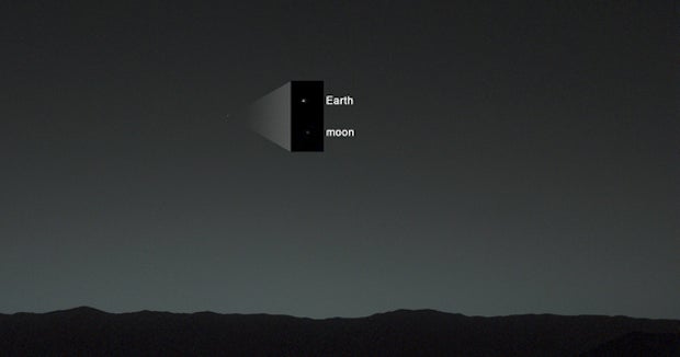 NASA's Curiosity rover snaps first photo of Earth from Mars - CBS News