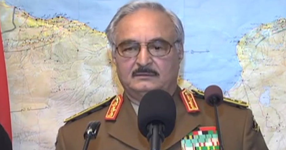 Libya Major General Khalifa Haftar claims gov't suspended in apparent ...