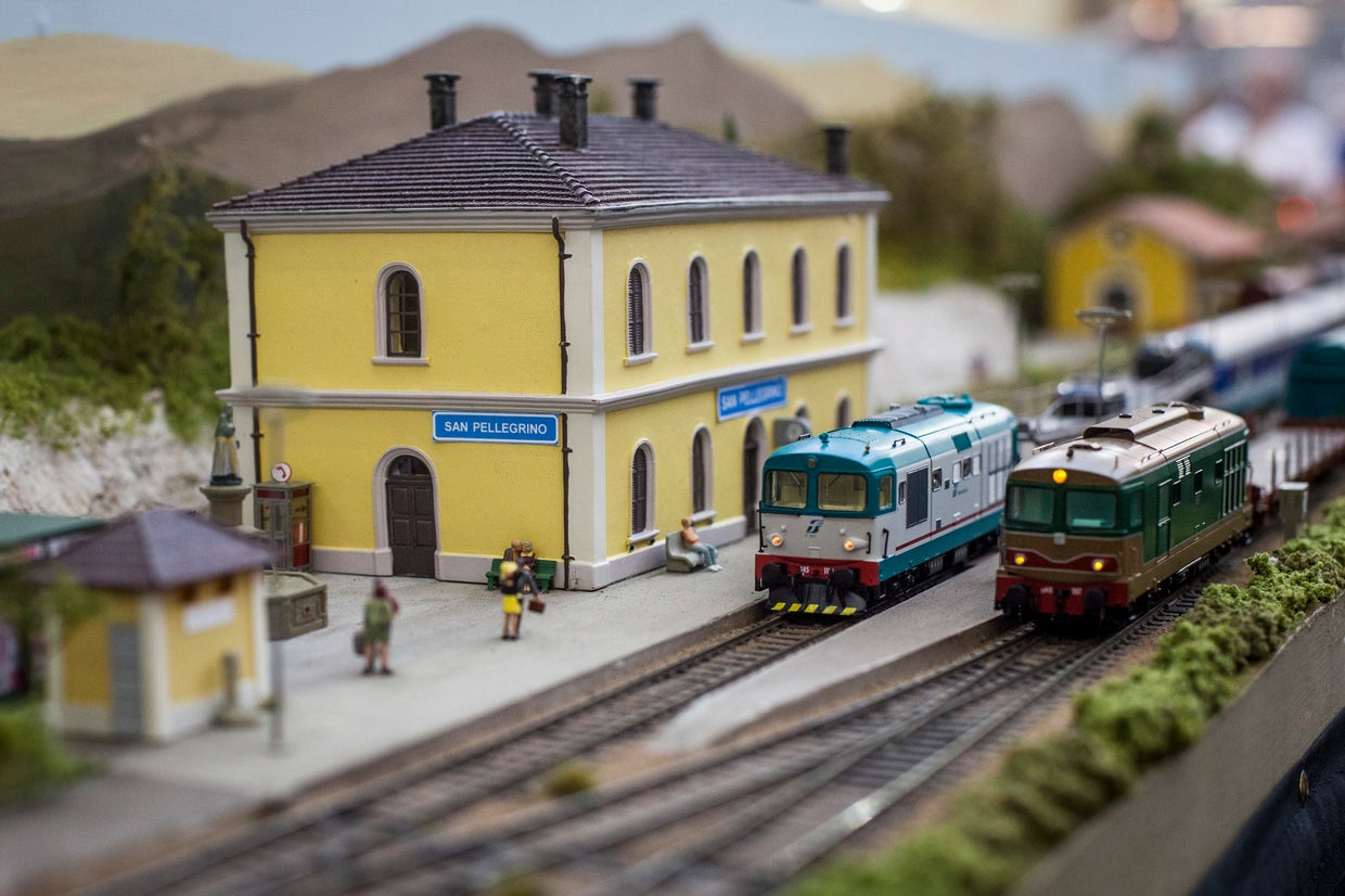 Riding the teeny, tiny tracks