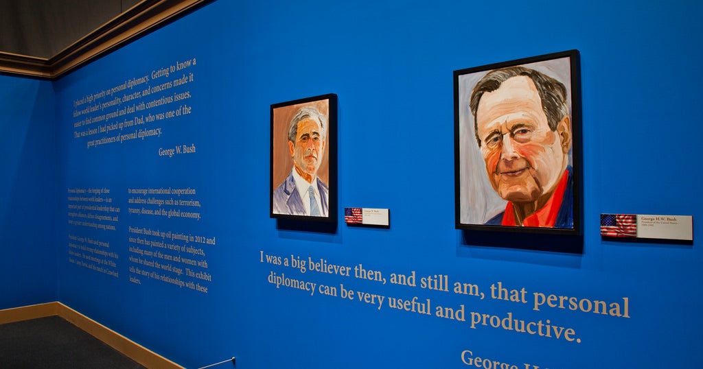 George W. Bush: World leader portrait artist - CBS News