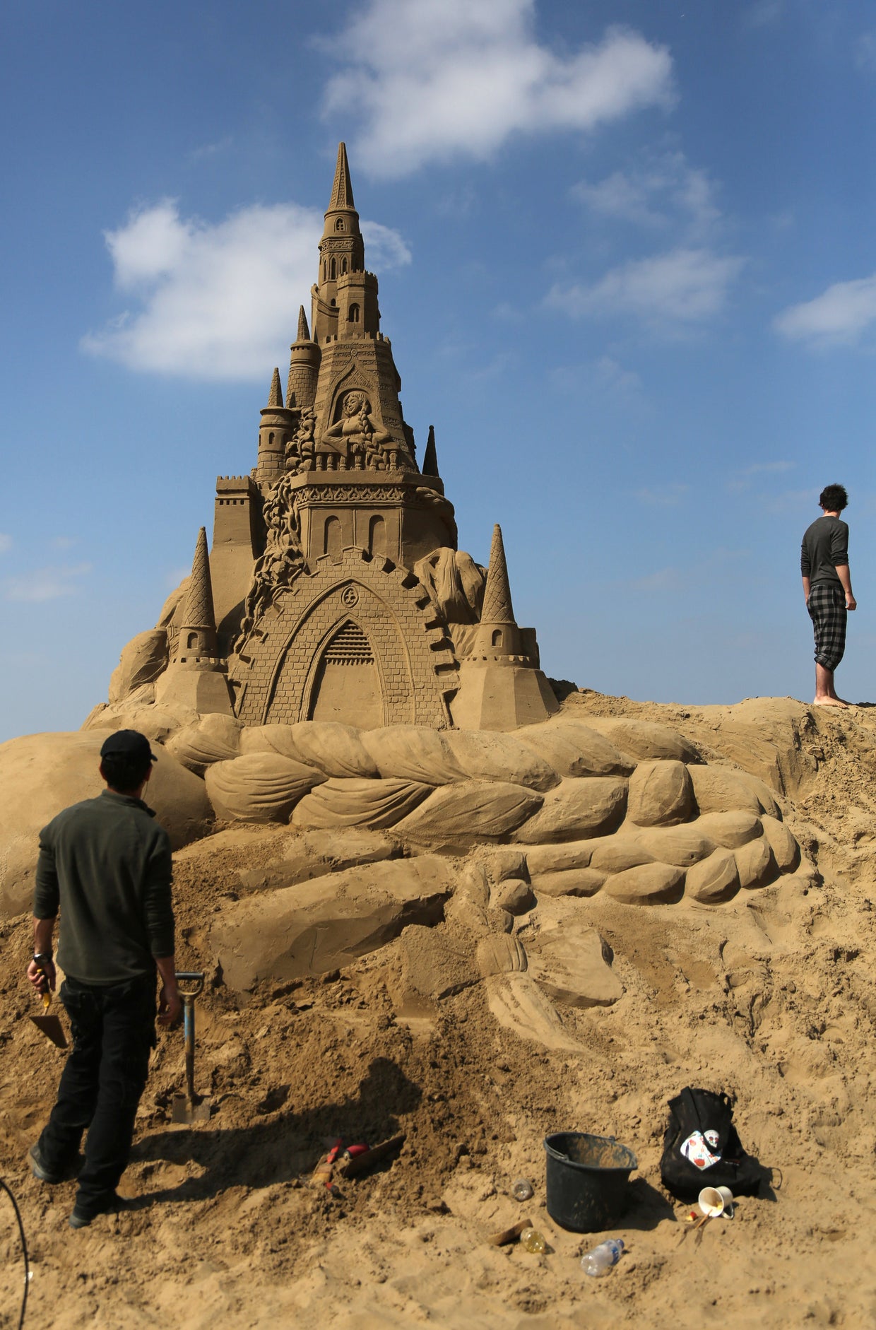 Fantasy sand sculptures
