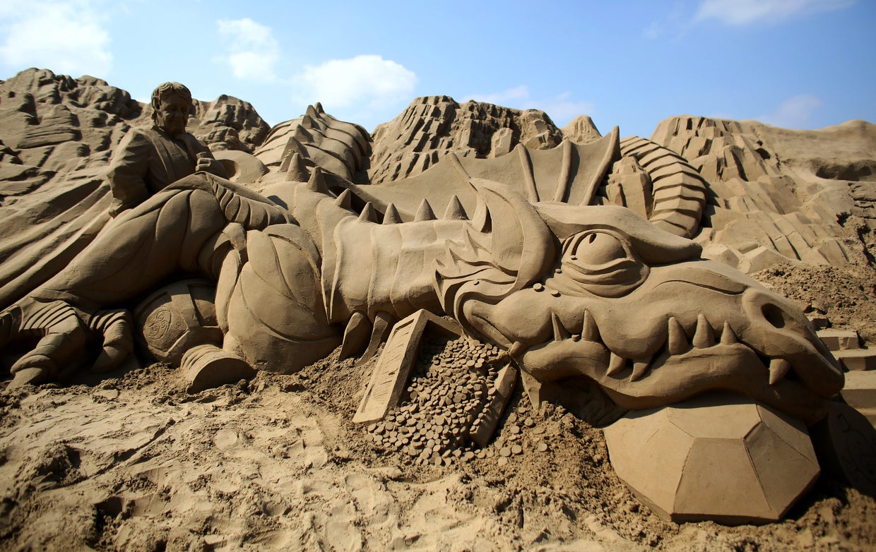 Fantasy sand sculptures