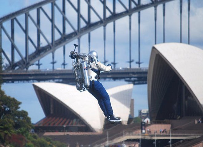Jet packs in flight and fiction