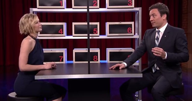Watch: Jennifer Lawrence and Jimmy Fallon face off in "Box of Lies ...