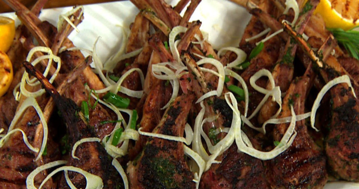 Chef Will Gilson's grilled spring lamb chops on THE Dish - CBS News