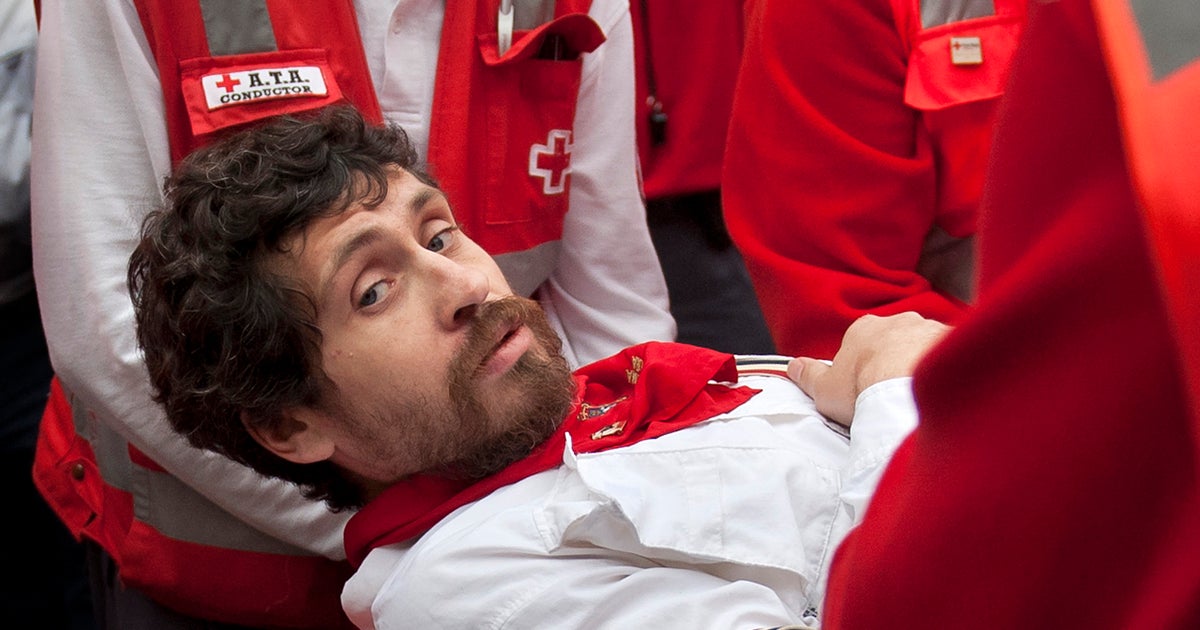 Bill Hillmann of "How to Survive the Bulls of Pamplona" gored in Spain ...