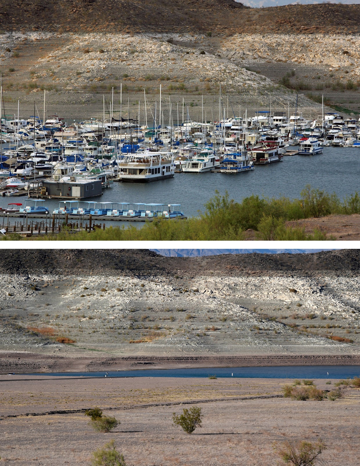 "The shrinking lake" - Lake Mead at historic lows