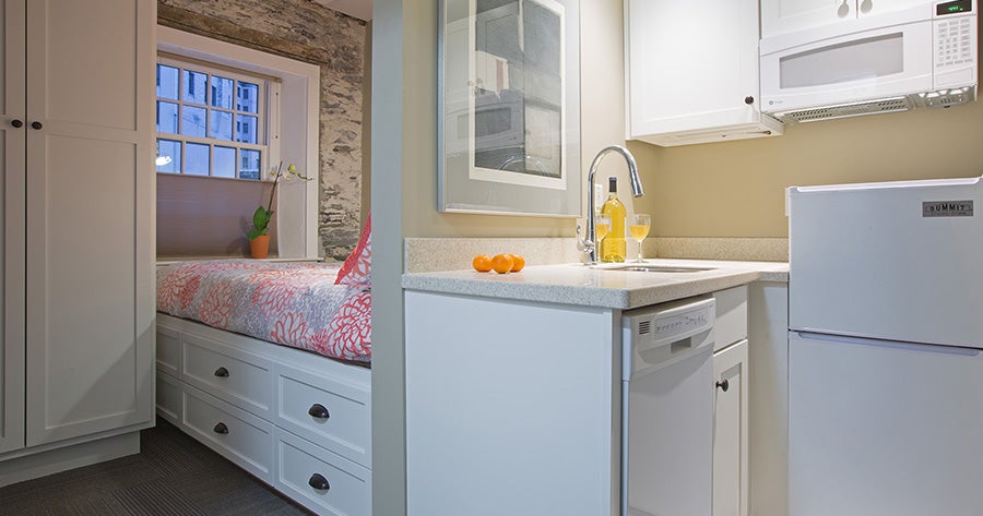 Micro-loft living in America's oldest indoor mall