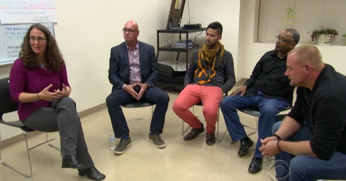 Men work together to break the cycle of domestic violence - CBS News