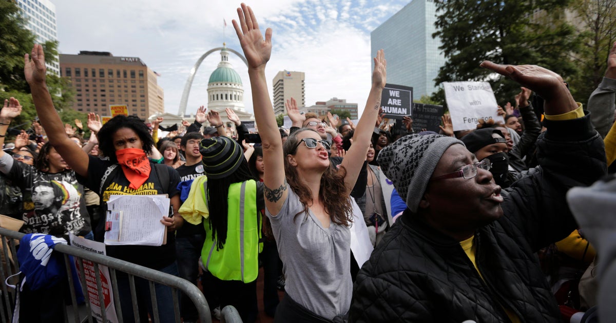 Ferguson October: Police arrest 17 in St. Louis demonstrations - CBS News