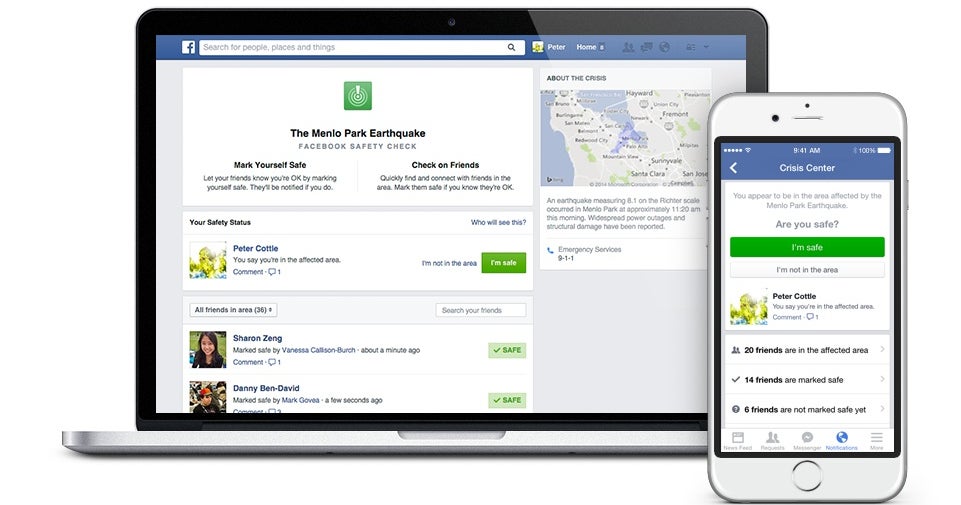 Facebook creates "Safety Check" feature for disasters - CBS News