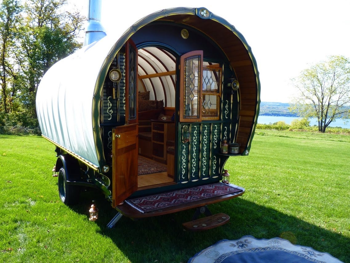 "Gypsy" caravans make a comeback as micro-homes
