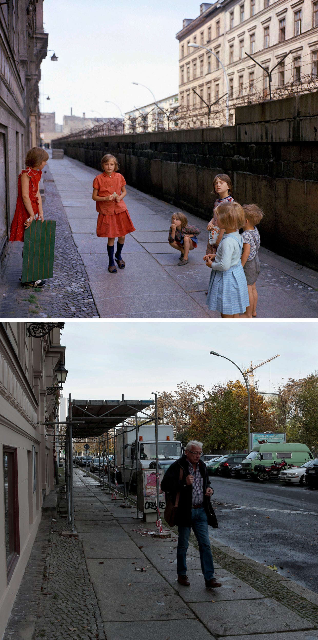Berlin Wall Now And Then