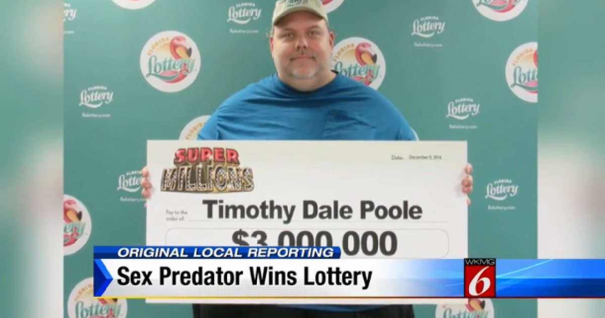 Convicted sex offender Timothy Poole wins $3 million lottery in Florida ...