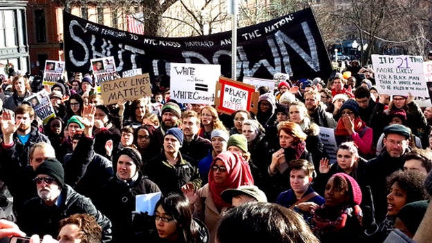 "Enough is enough": Tens of thousands march to protest police violence ...