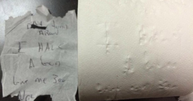Police: Toilet paper links man to heist attempt - CBS News