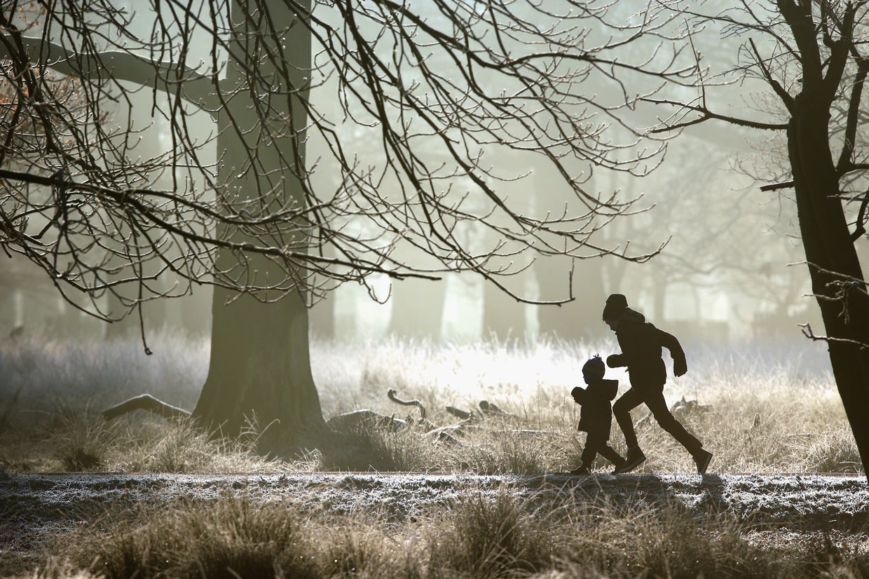 First snowfall in Britain
