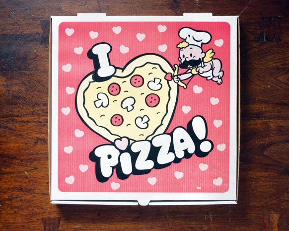 Pizza box art