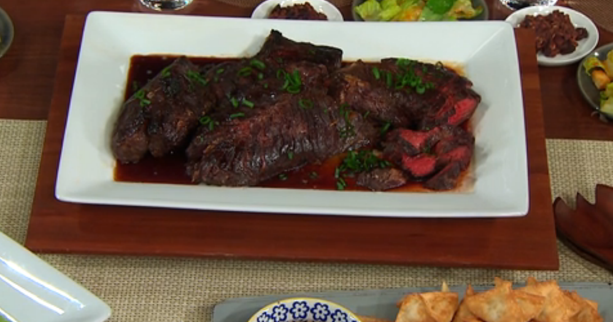 Justin Warner brings hanger steak to The Dish - CBS News