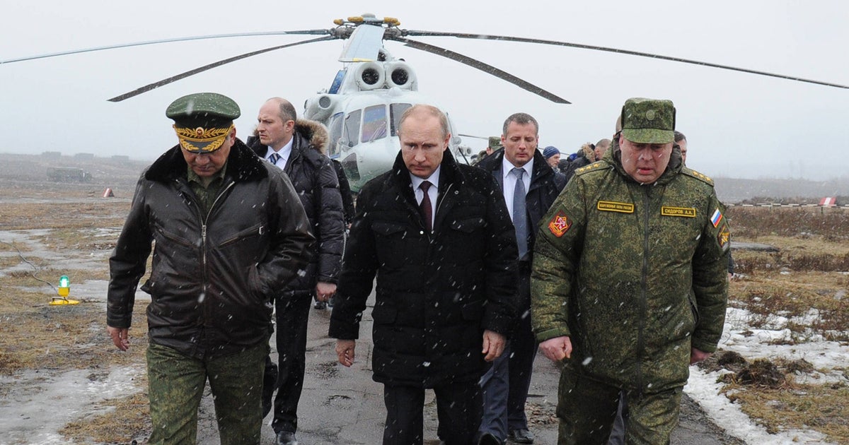 Russian military launches massive war games in Arctic - CBS News