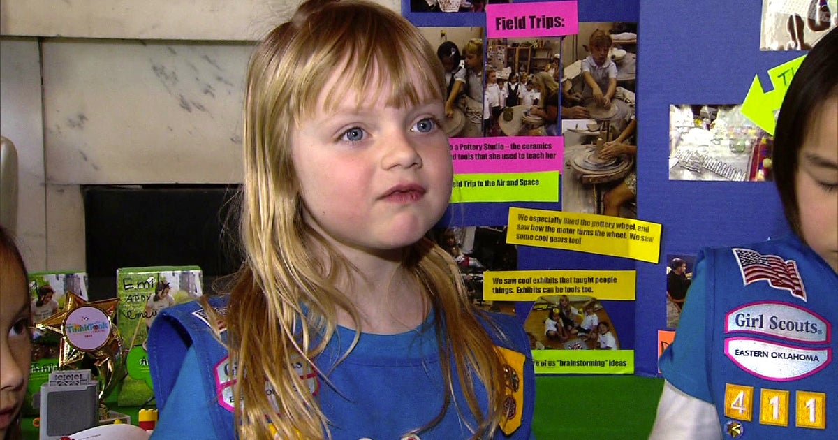 Girl Scout troop is among White House Science Fair participants - CBS News