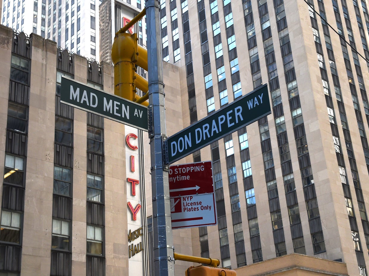 "Mad Men": New Don Draper bench and more in NYC - CBS News