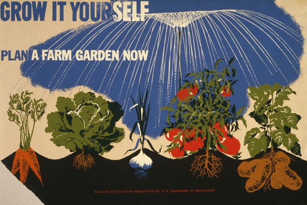 Propaganda art for WWII Victory Gardens