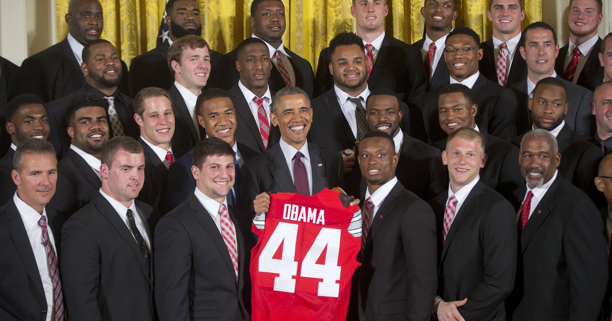 Obama on NCAA football playoffs: "You're welcome, America" - CBS News