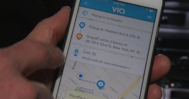 Via rideshare service brings new twist to commute - CBS News