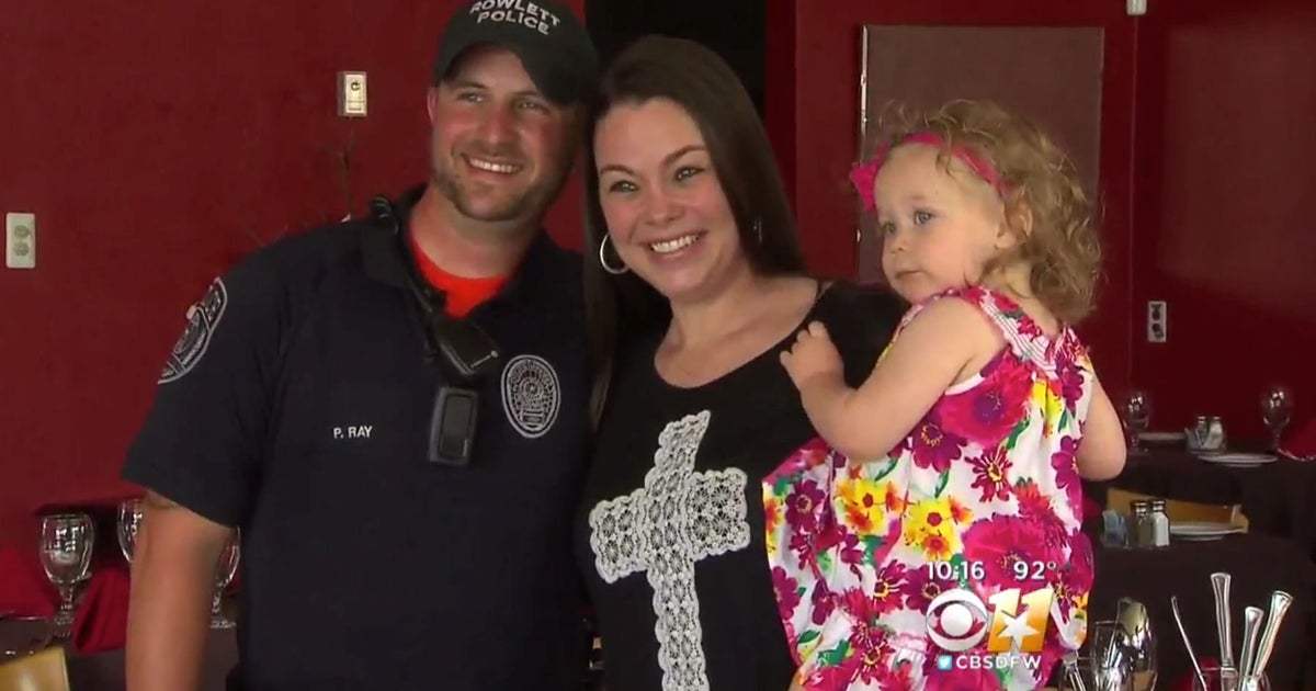 Caught on camera: Police officer in Texas saves little girl from ...