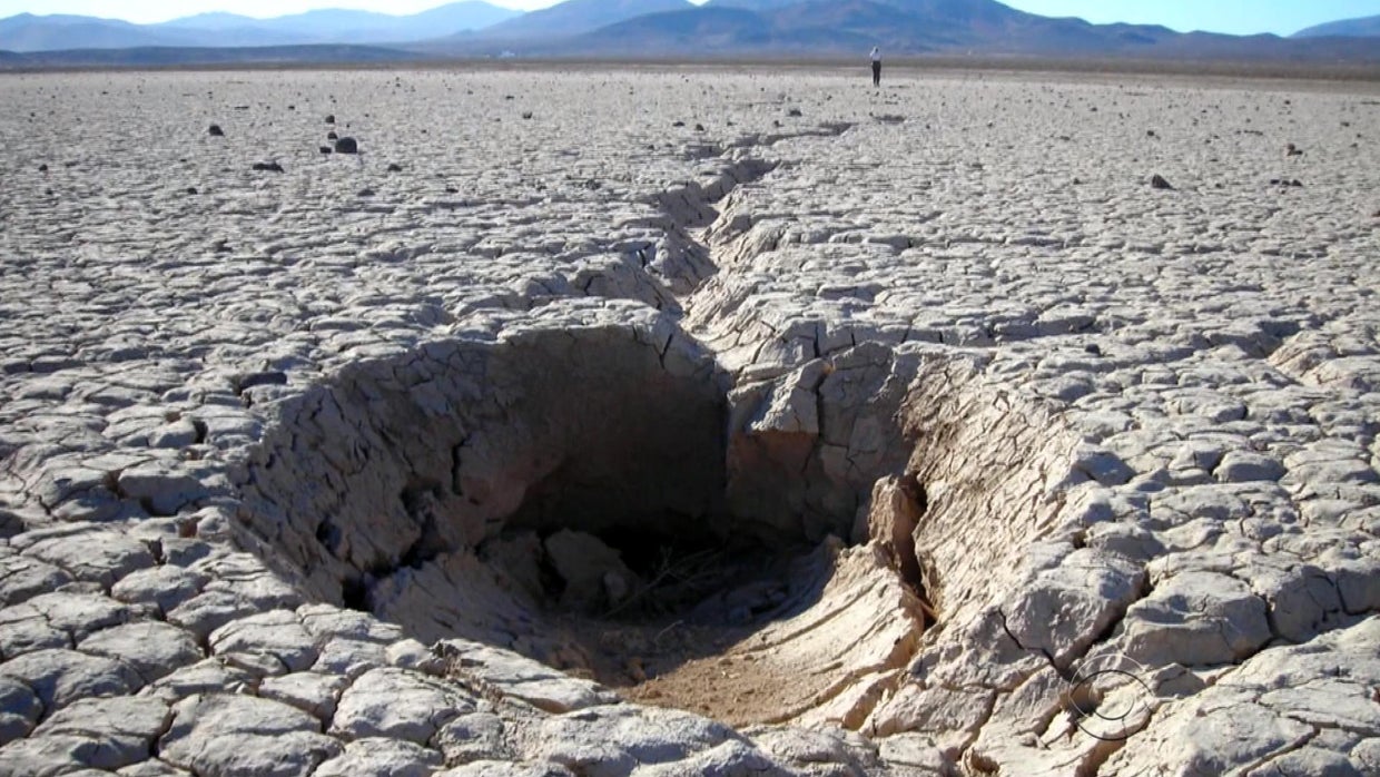 Drought sinking California area economically -- and literally - CBS News