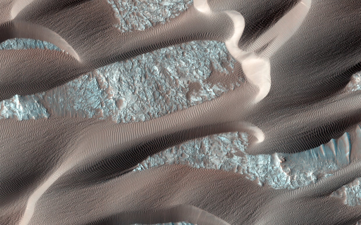 Gorgeous abstract Martian landscapes