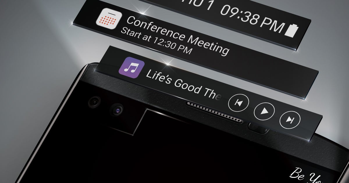 LG V10 smartphone boasts dual display, wide angle selfie cams - CBS News