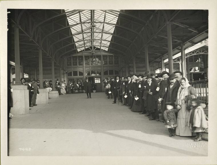 Ellis Island immigrant portraits circa 1900