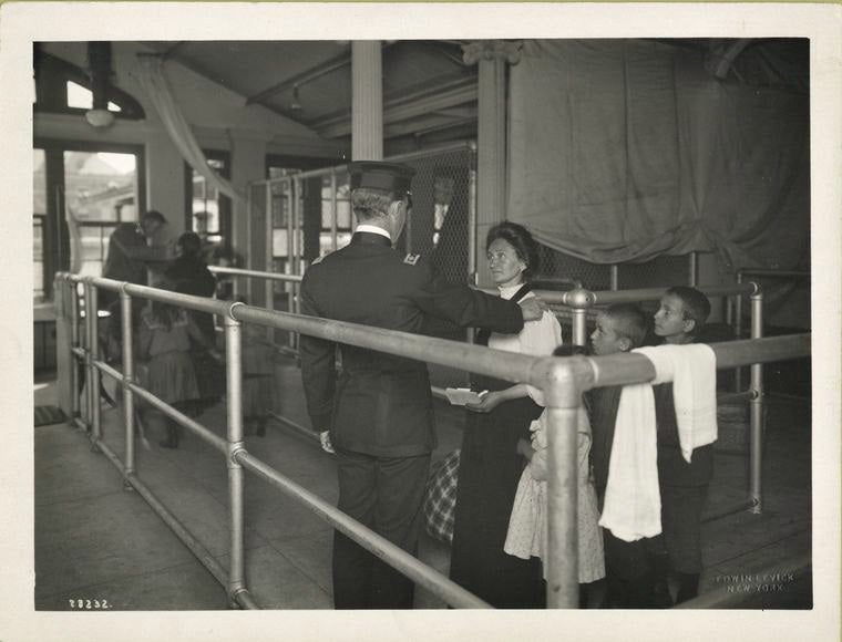 Ellis Island immigrant portraits circa 1900