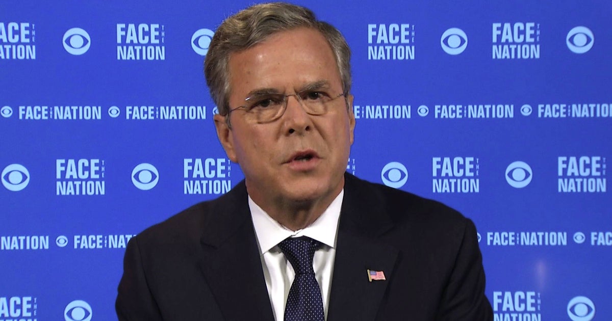 Jeb Bush: Listening to Trump is "kind of scary" - CBS News