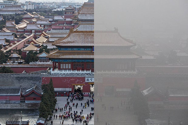 Beijing pollution – through a lens, darkly