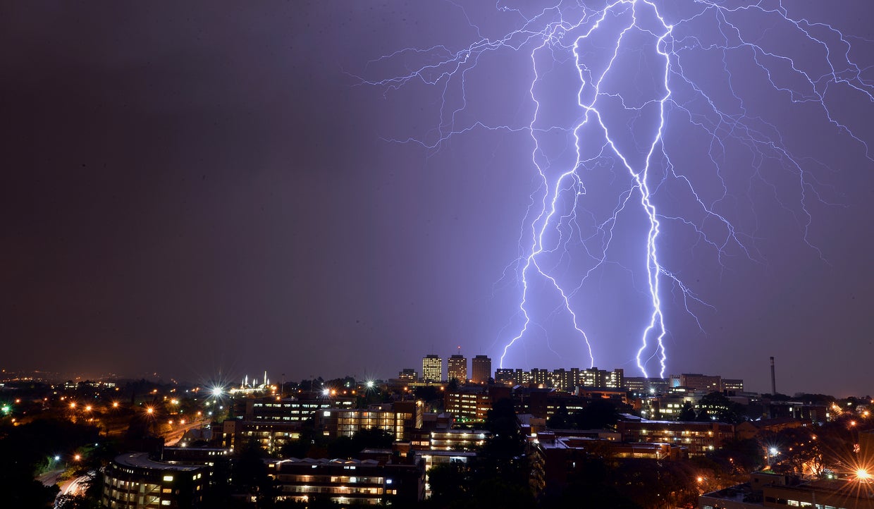 Lightning strikes