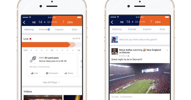 Facebook launches Sports Stadium for big game info - CBS News