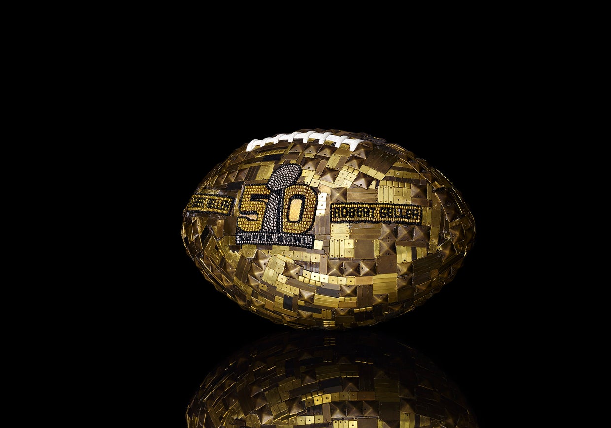 50 glam designer footballs for Super Bowl 50